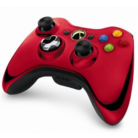 X360 Official Wireless Pad Chrome Red, A - CeX (UK): - Buy, Sell, Donate