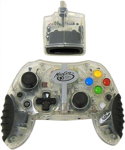 Mad Catz Wireless Xbox Controller+Reciever, Transparent White - CeX (UK ...