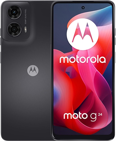 Motorola Moto G24 Dual Sim (4GB+128GB) Matte Charcoal, Unlocked B - CeX ...