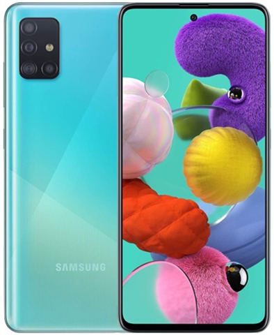 Samsung Galaxy A51 Dual Sim (8GB+128GB) Prism Crush Blue, Unlocked B ...
