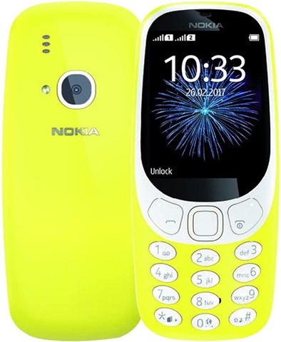 Nokia 3310 (2017) 3G Yellow, O2 B - CeX (UK): - Buy, Sell, Donate