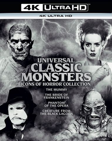 Universal Classic Monsters: Icons of Horror Col. V2 (15) 4K UHD 4 Disc ...