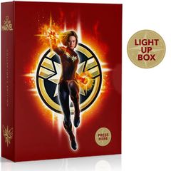Captain Marvel (12) 2019 3D+BR Ltd. Ed. Steelbook (GiftBox+Artcard+Badg ...